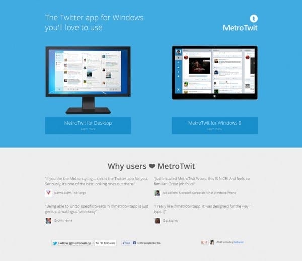 10 Metro Style Websites Inspiration For The Web Designers