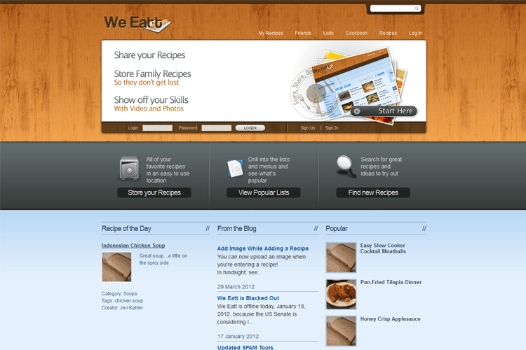 Inspiring Examples Of Wood Texture In Web Design