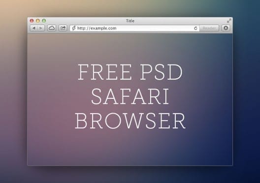 20 Free Web Browser Frame PSD Templates