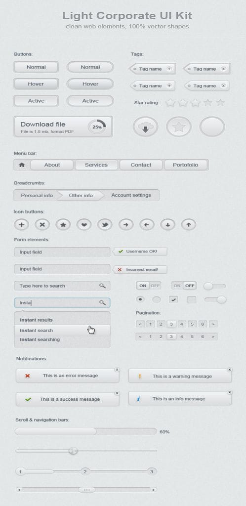 40 Beautiful User Interface Design Kits