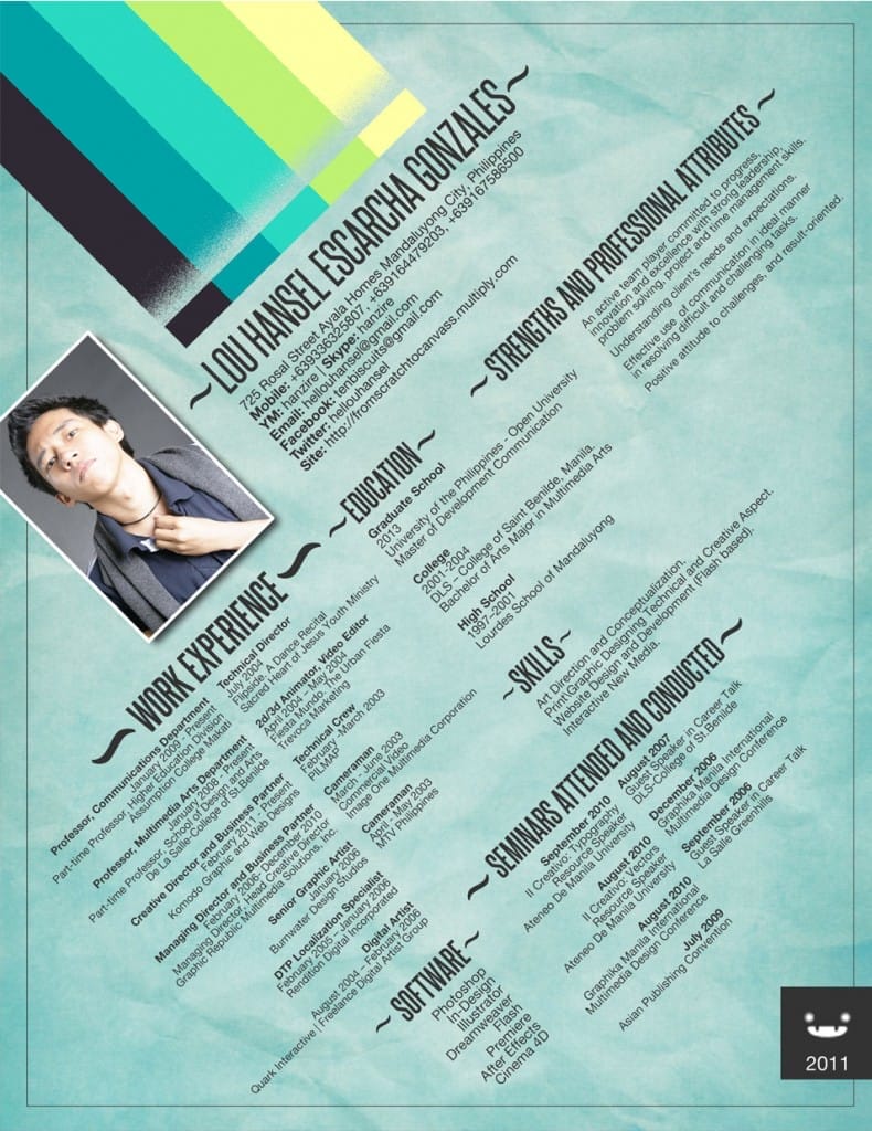 50 Creative CV/Resume Design Inspiration