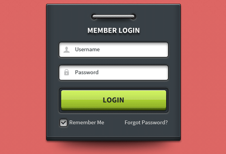 Beautiful Free Web Form PSD Templates