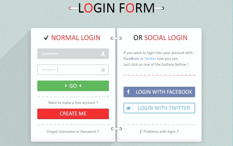 Beautiful Free Web Form PSD Templates
