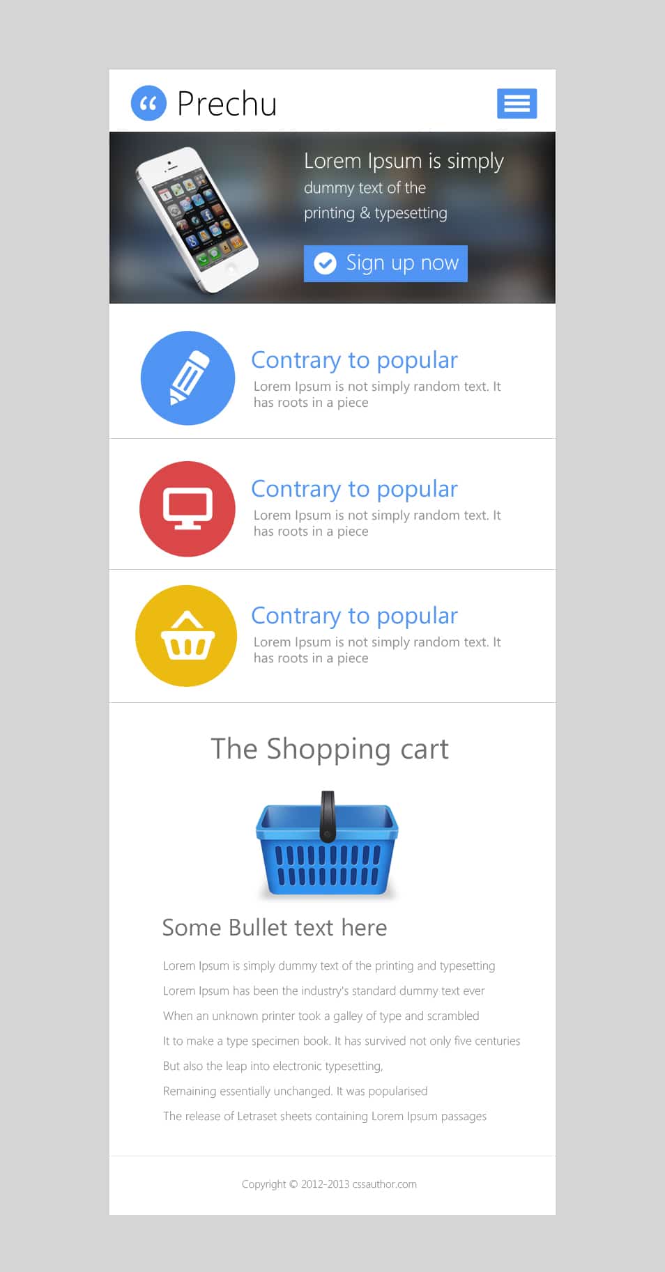 Minimal Responsive Website Template PSD For Free Download - Freebie No: 65