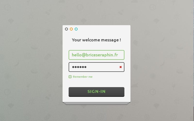 Beautiful Free Web Form PSD Templates