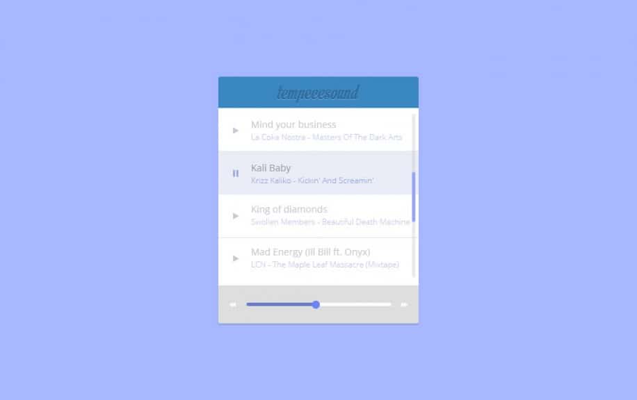 175+ Free Music Player UI PSD Templates