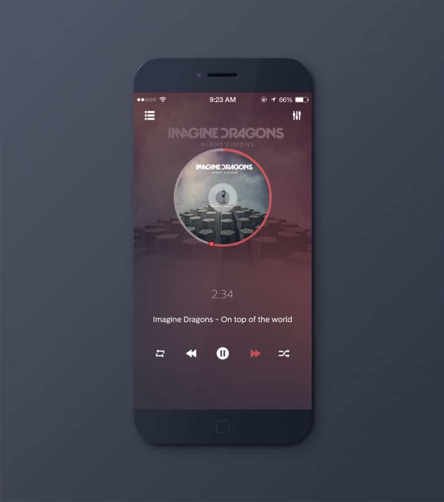 175+ Free Music Player UI PSD Templates