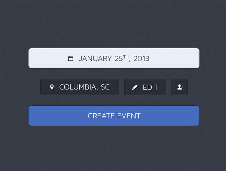Free Flat GUI Templates » 25 Best Free Flat Style UI Design KIts