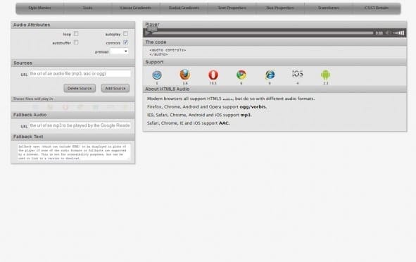 20 New Online HTML5 Tools For Web Designers