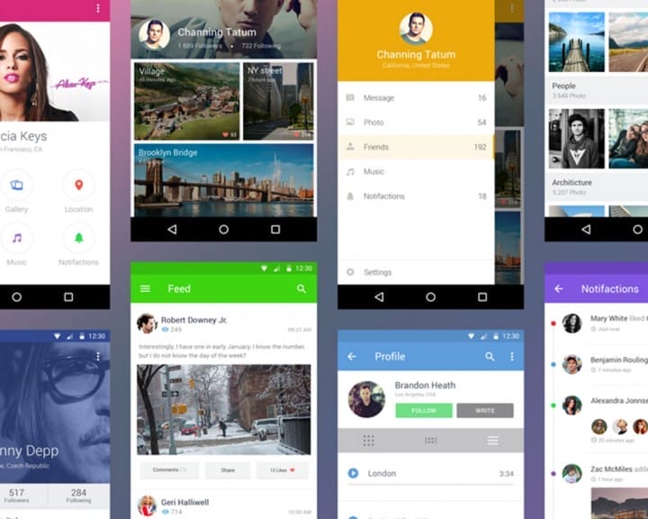 50+ Latest Free Mobile UI Elements Design Kits