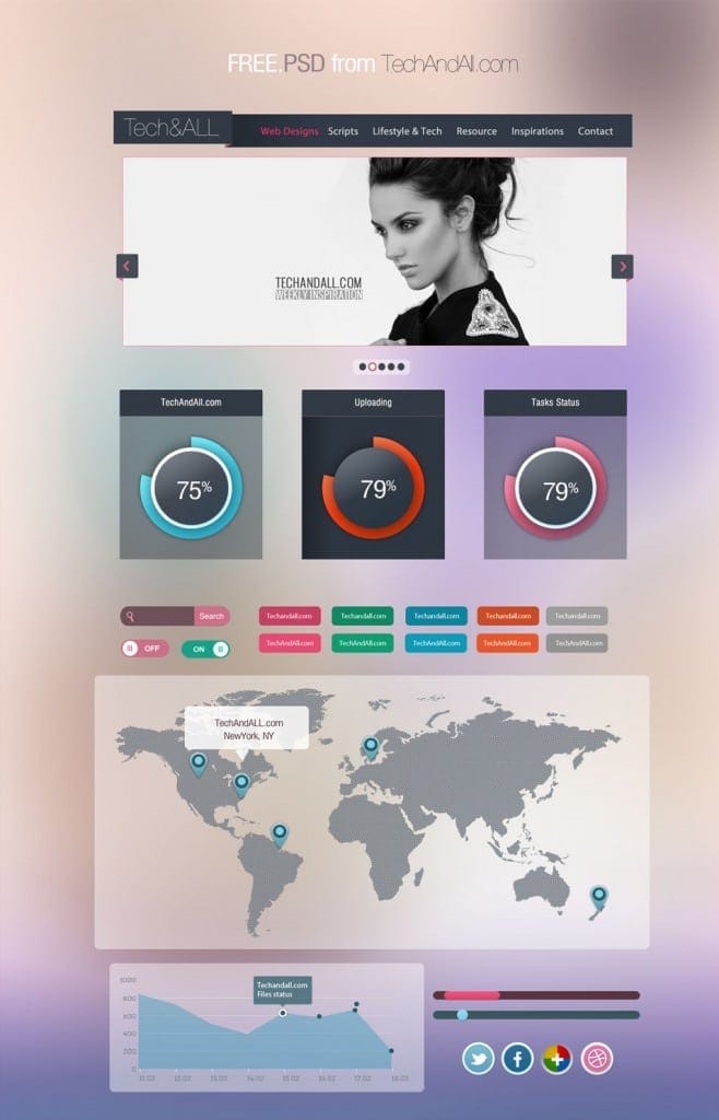 75+ Free UI Designs PSD › Latest Collection » CSS Author