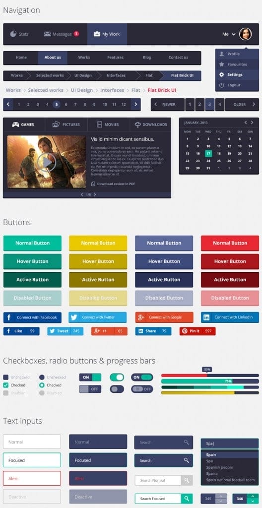 Latest Free Web Elements From October 2013 » CSS Author