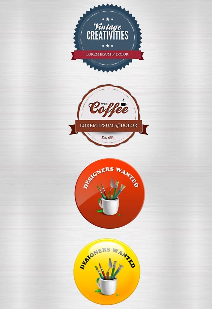100+ Best Free Badges Vector & PSD » CSS Author