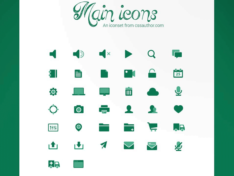 Free User Experience Icon Set In 3 Styles » CSS Author