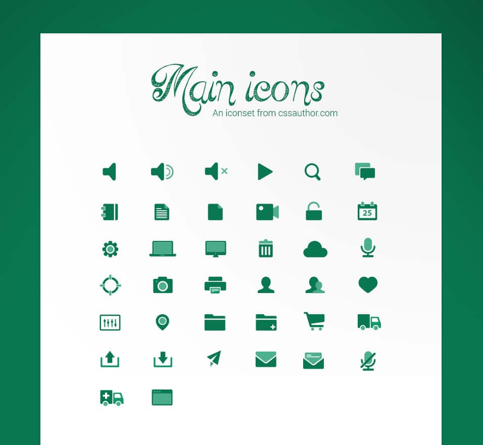 Main Icons › A Set Of Free UI Icons » CSS Author