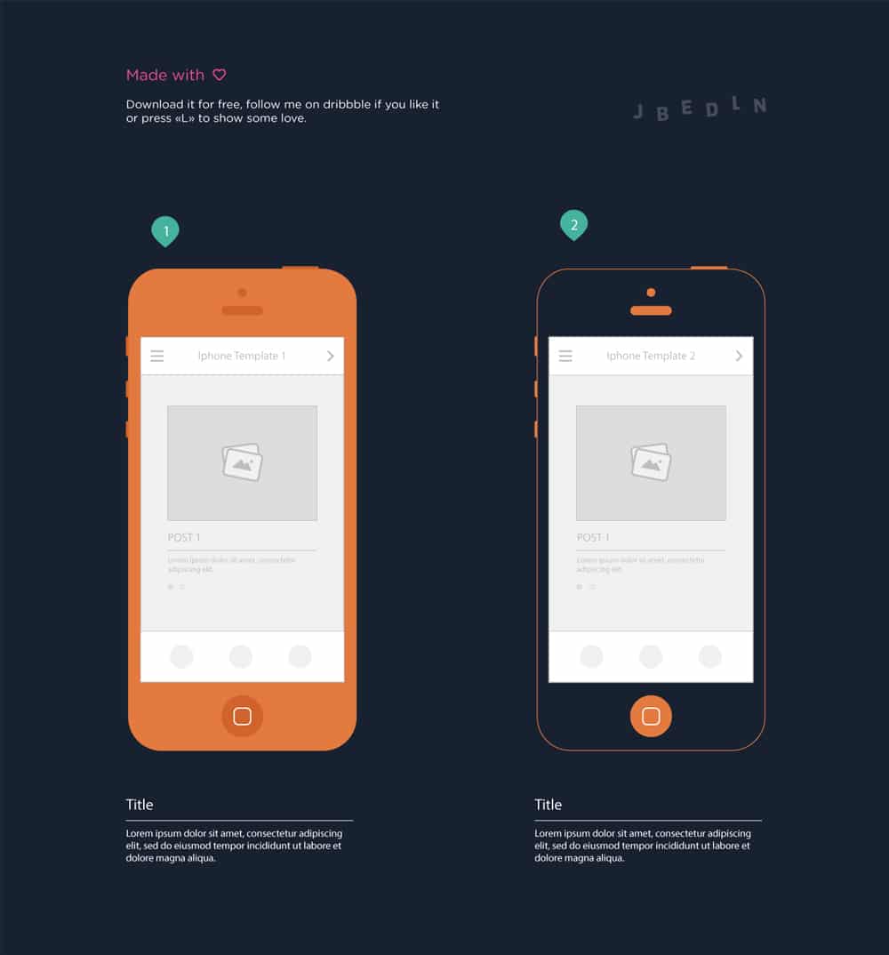 Latest Collection Of IPhone Wireframe PSDs › Wireframes » CSS Author