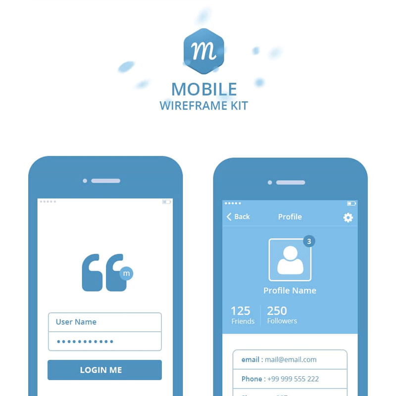 Mobile Wireframe Kit PSD › Wireframes » CSS Author