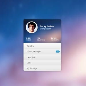 100 + Web Widget Designs PSD - CSS Author