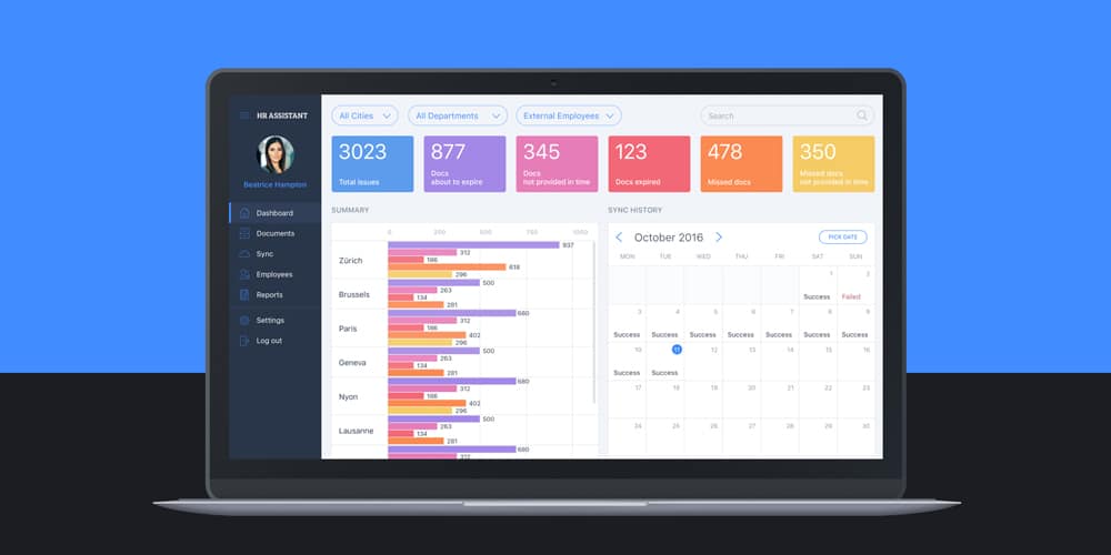 Free Dashboard UI Design PSD- Css Author