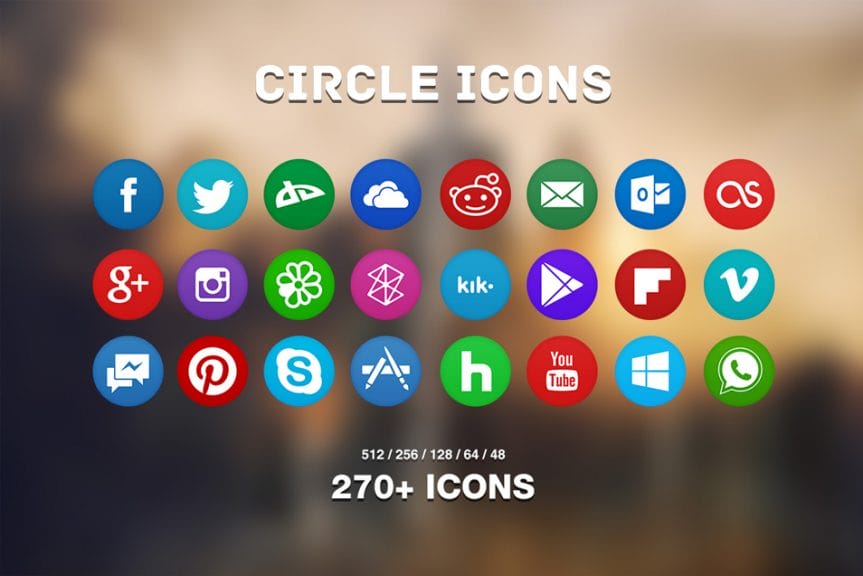 180+ Free Flat Icon Sets - CSS Author