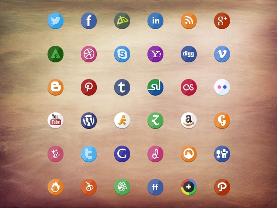 180+ Free Flat Icon Sets - CSS Author