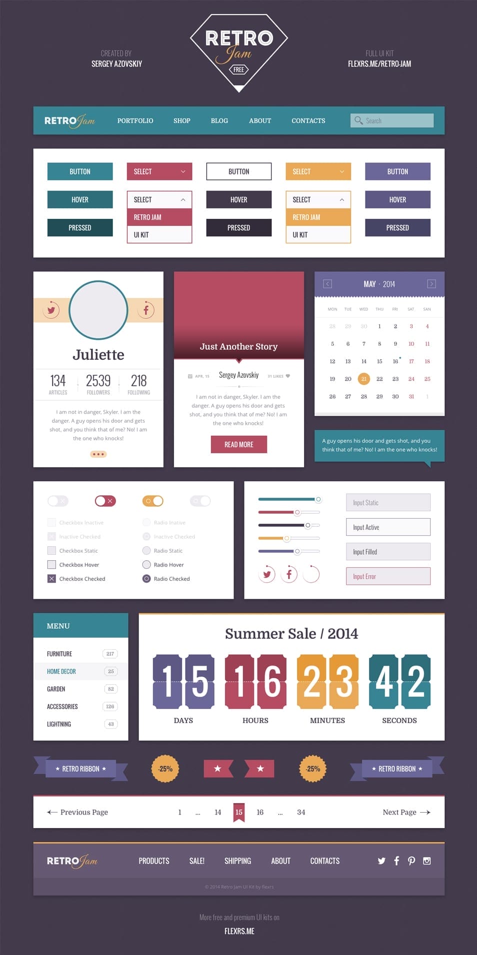 Latest Free Web Elements From June 2014 » CSS Author