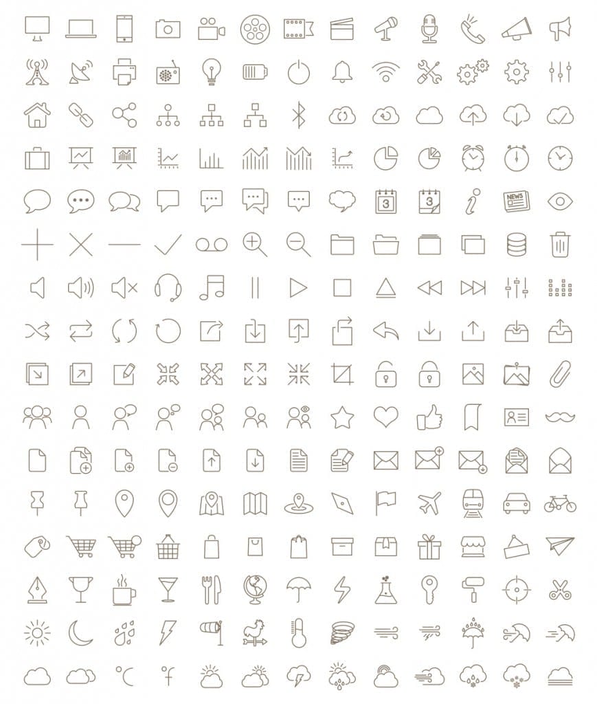 Useful Free Icon Fonts