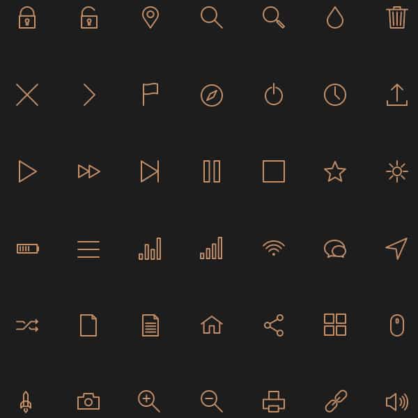 Best Free Line Icon Fonts » CSS Author