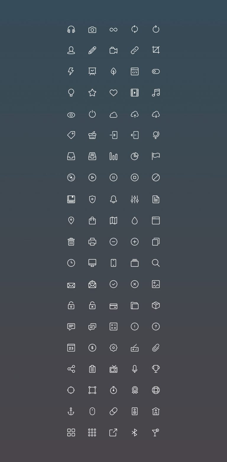 250+ Ultimate Collection Of Free Line Icon Sets » CSS Author