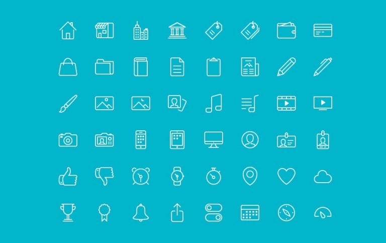 250+ Ultimate Collection Of Free Line Icon Sets » CSS Author
