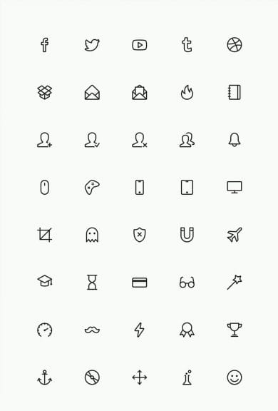 250+ Ultimate Collection Of Free Line Icon Sets » CSS Author