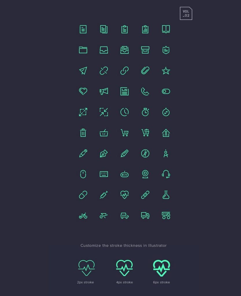 250+ Ultimate Collection Of Free Line Icon Sets » CSS Author
