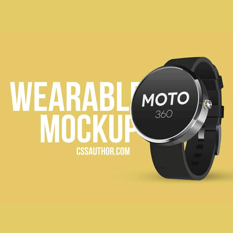 Wearable Mockup Design PSD (Smart Watch)