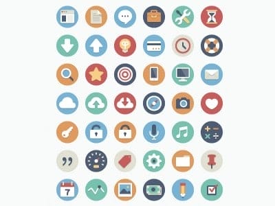 50 + Latest Flat Vector Icons (Ai,EPS,SVG) » CSS Author