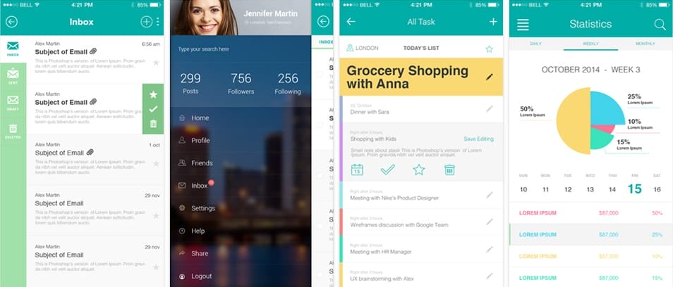 75+ GUI Templates for Android and iOS » CSS Author