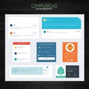 50+ Latest Free UI Kit PSD Collection - Css Author