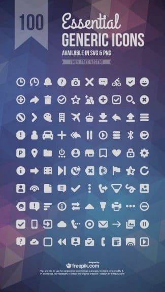 Essential Generic Free Icons (SVG & PNG) » CSS Author