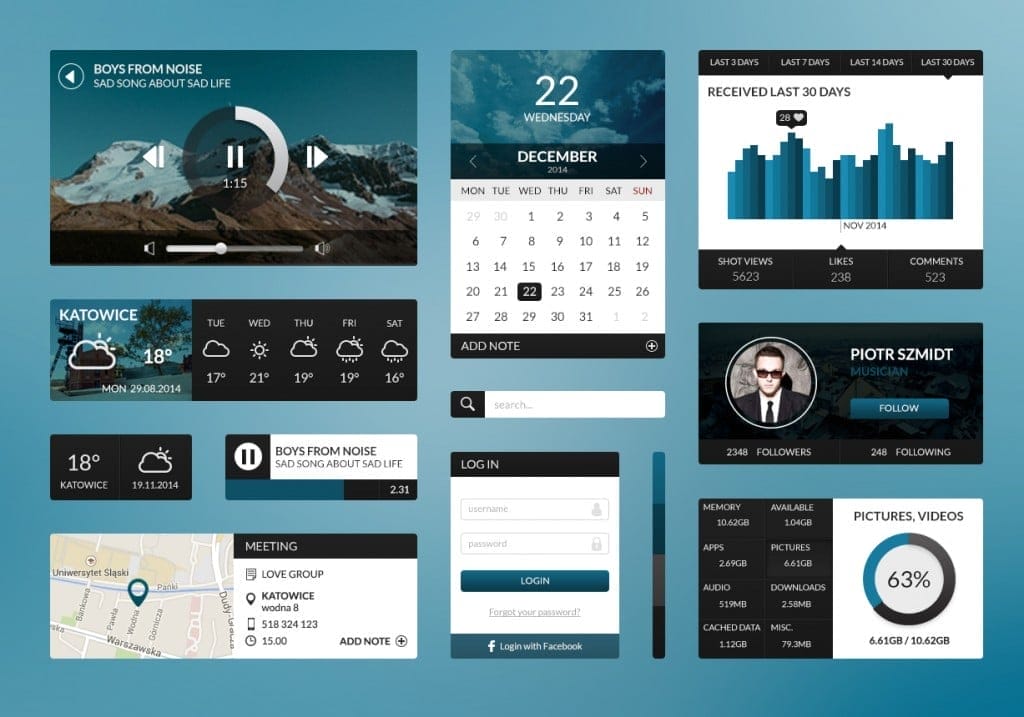 Latest Free Web Elements From October 2014