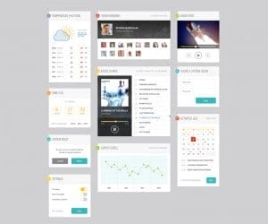 50+ Latest Free UI Kit PSD Collection - Css Author