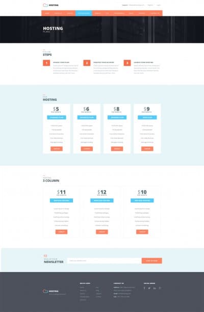 Free Hosting Web Template PSD Designs » CSS Author