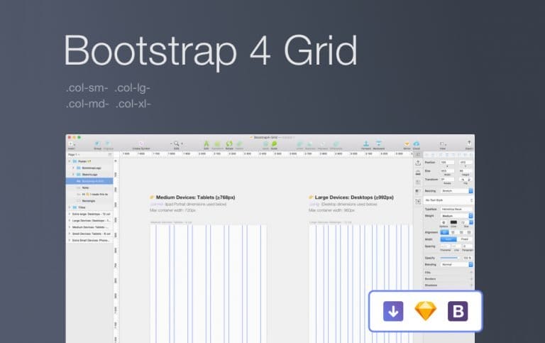 25 Bootstrap Grid System Psd Templates Css Author