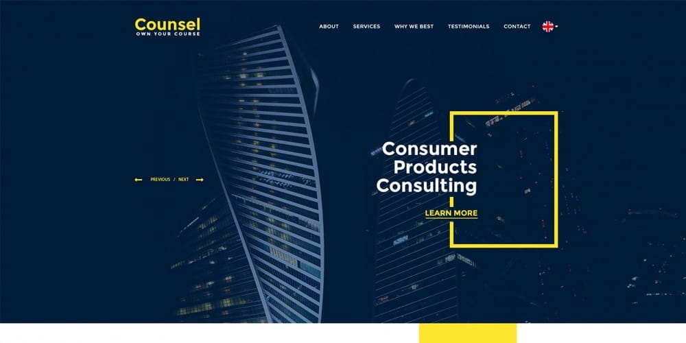 Free Corporate And Business Web Templates PSD