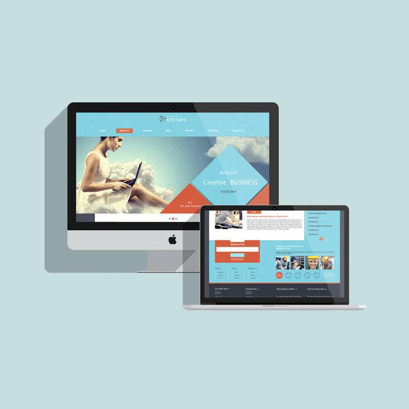 Free Corporate And Business Web Templates PSD