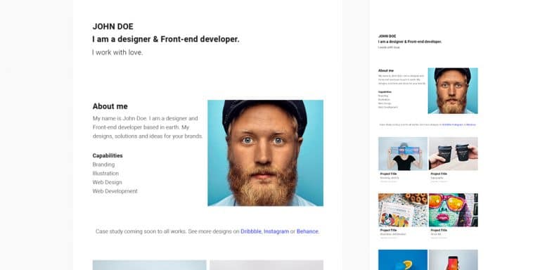 Free Portfolio Website Templates (PSD, HTML)» CSS Author