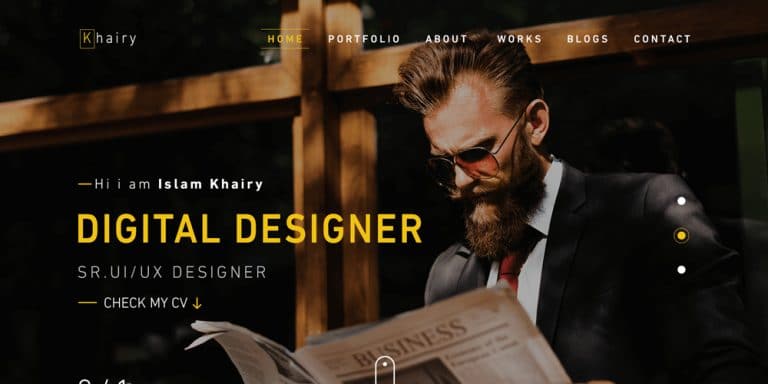Free Portfolio Website Templates (PSD, HTML)» CSS Author