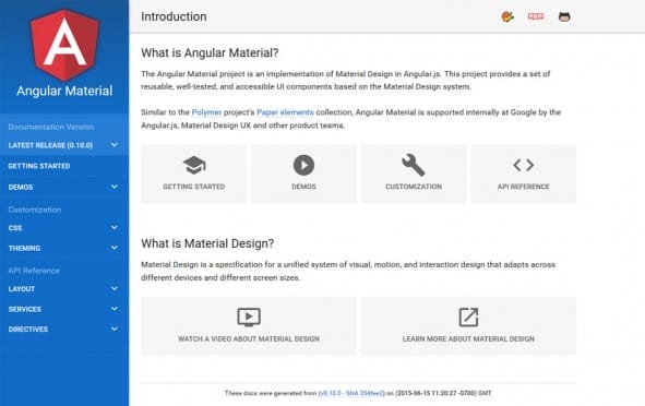 25+ Best Material Design Frameworks » CSS Author