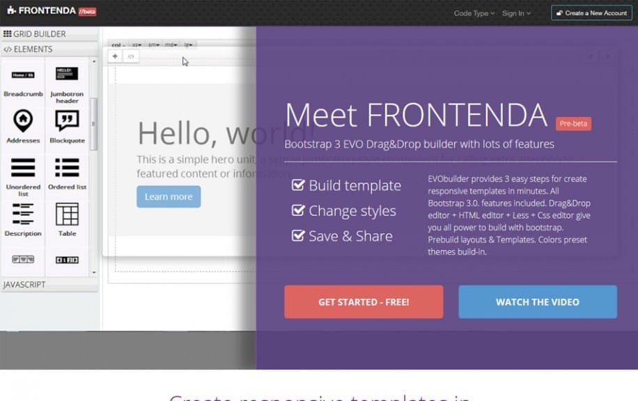 40+ Best Bootstrap Editors & Builders » CSS Author