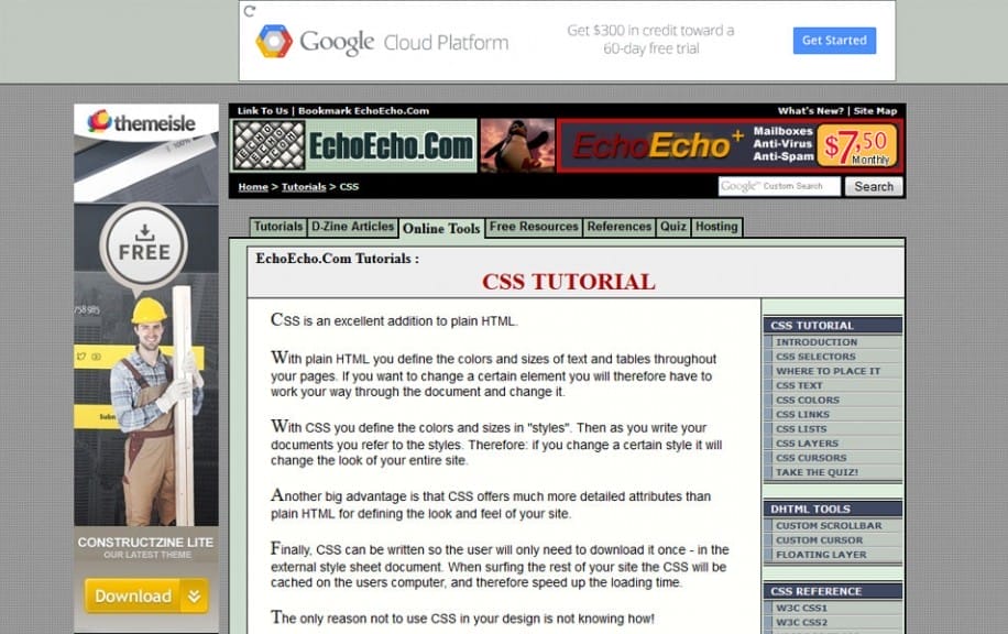 25 Best Collection Of Css Tutorial Websites Css Author