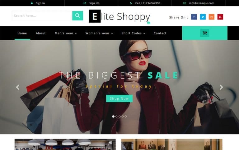 50+ Free Responsive HTML5 E-commerce Website Templates
