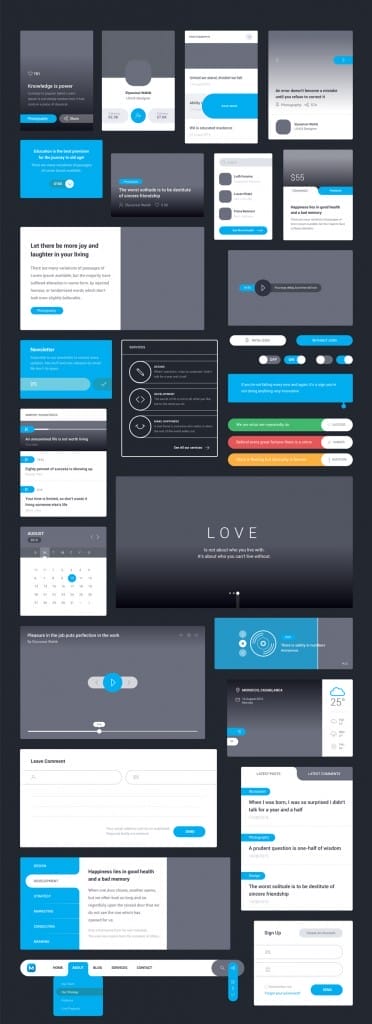 Latest Free Web Elements From September 2015